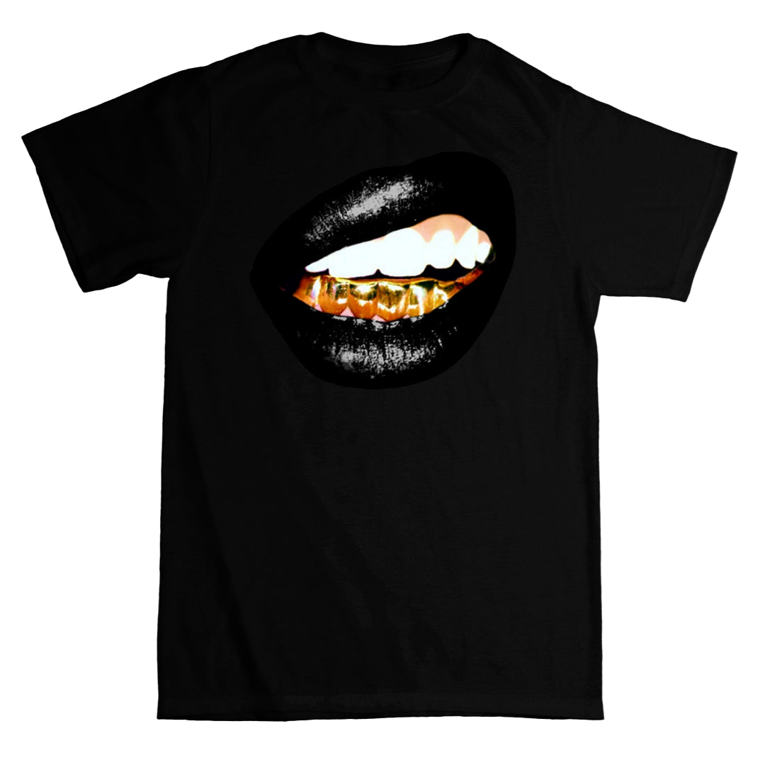 "Trill Grill (Black Lips)" T-shirt - Overstock – R Max Clothing